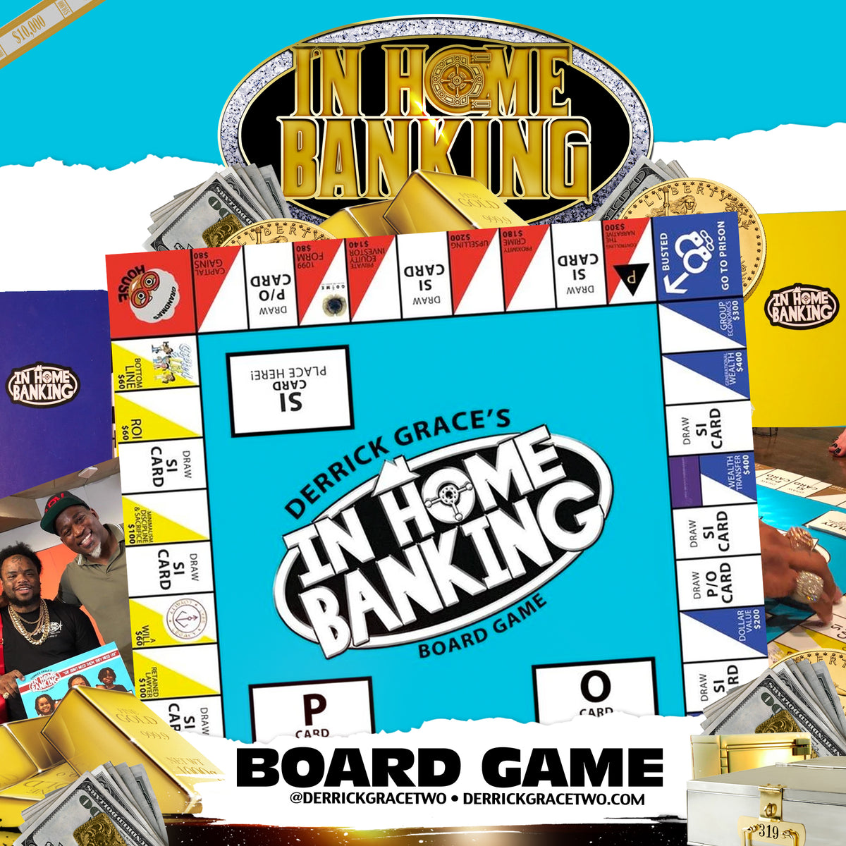 "In Home Banking" Board Game | derrickgracetwo.com